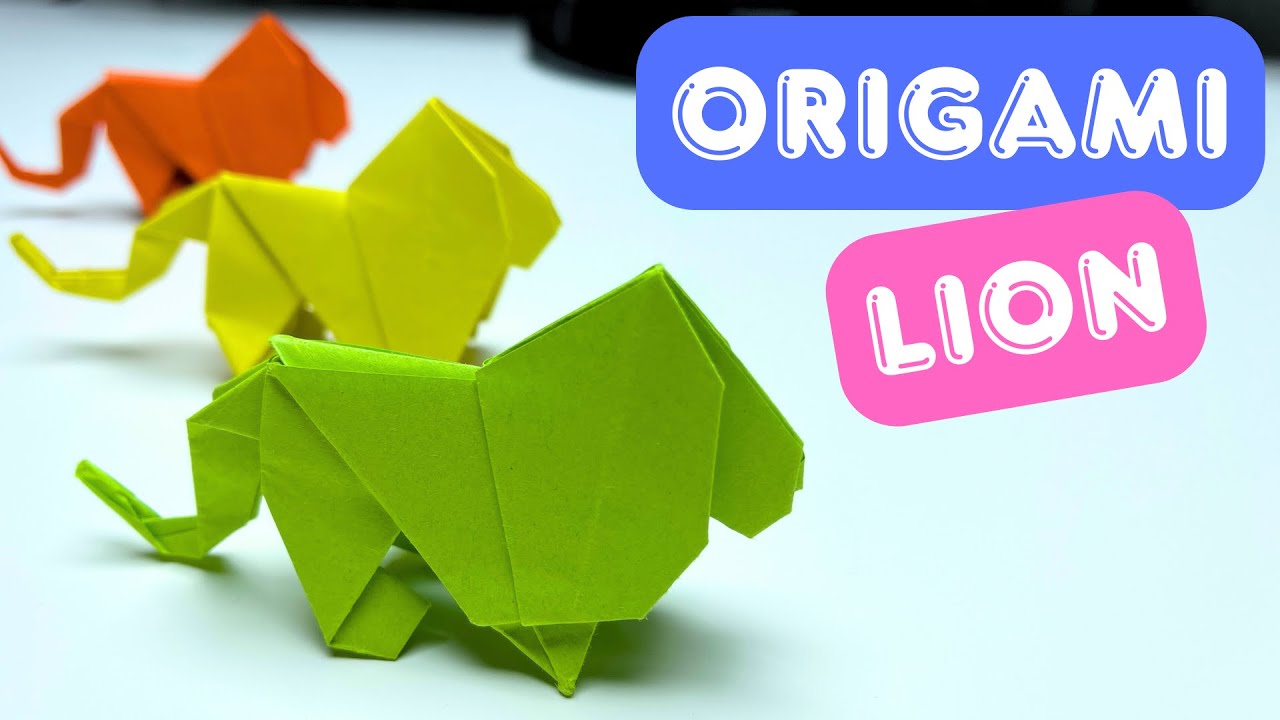 How to Make an Origami Lion | Easy Origami Lion | DIY Origami Ideas ...