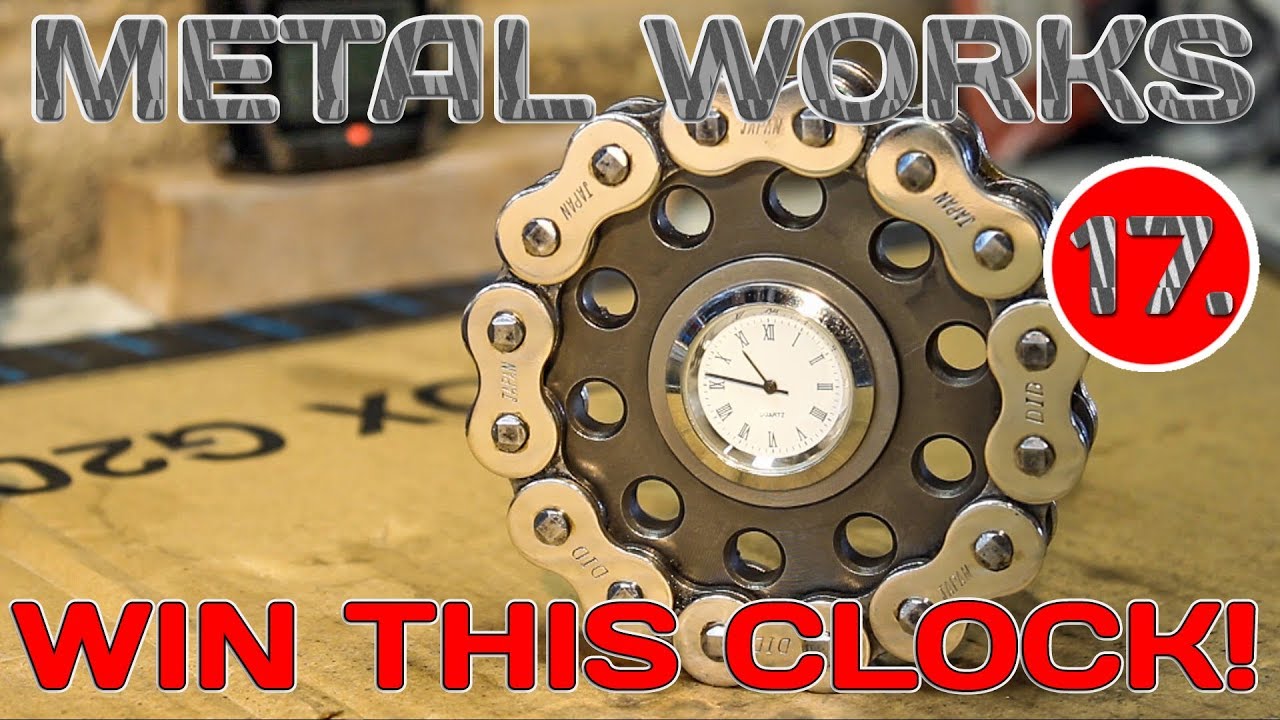 Making a motorcycle sprocket clock. Metal Works Ep.17 - YouTube