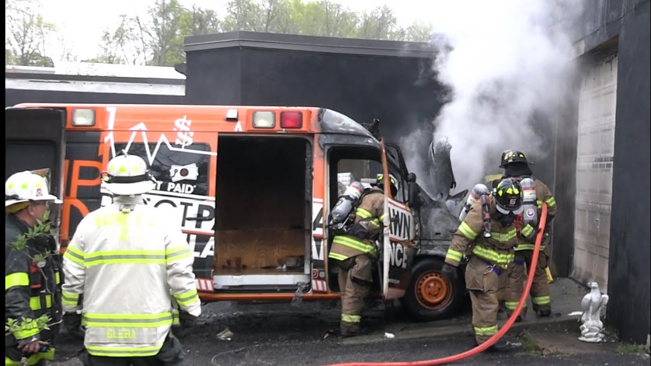 Wayne NJ Fire Department operates at a van fire 1275 Route 23 South ...