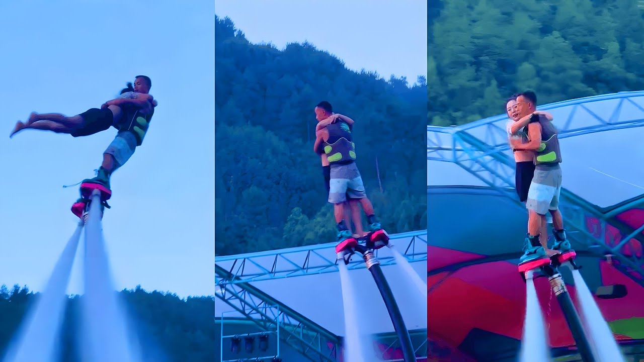 Water flying, take your loved ones to experience a romantic journey ...