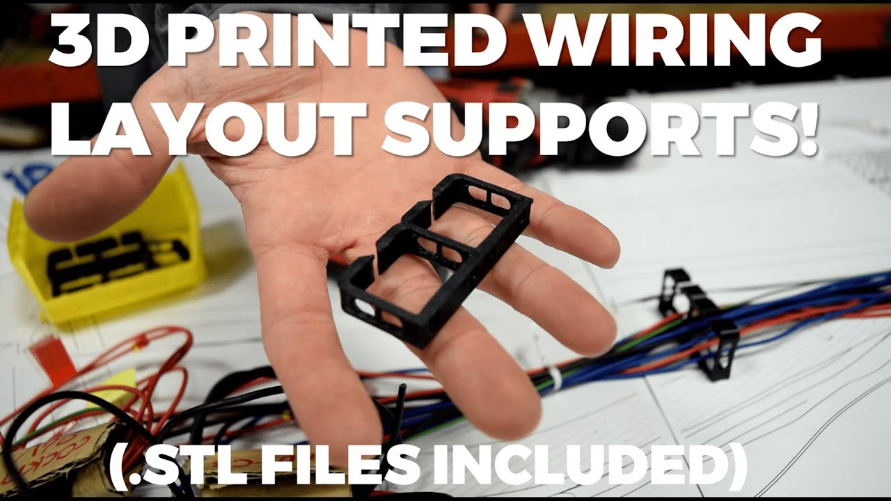 3D Printed Wiring Layout Supports - Motorsport Wiring | UPMRacing - YouTube