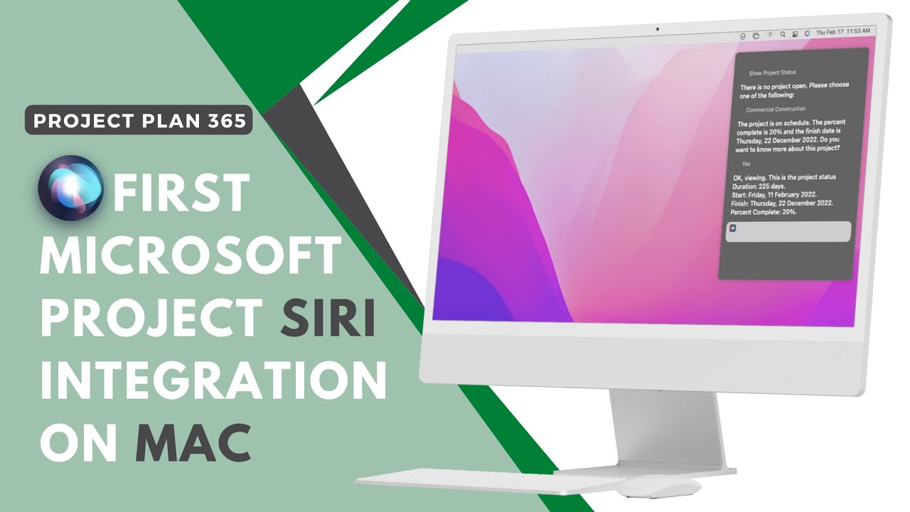 The First Microsoft Project Siri Integration for Mac - YouTube