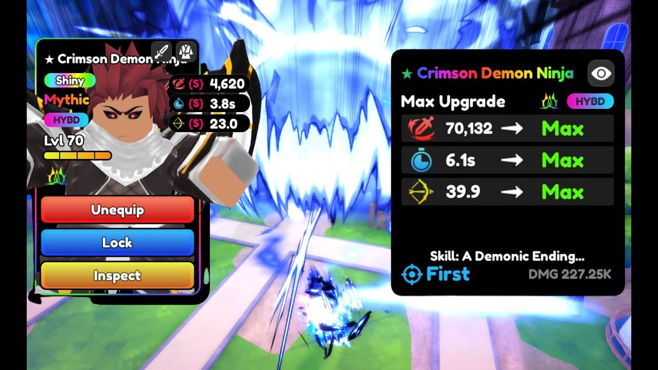 [ANIME DEFENDERS] : Crimson Demon Ninja SSS Almighty 70k Damage - YouTube