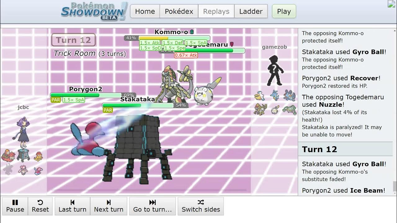 ProGaming - Pokemon Showdown, jcbc vs gamezob, [Gen 7] Doubles OU (Sun ...