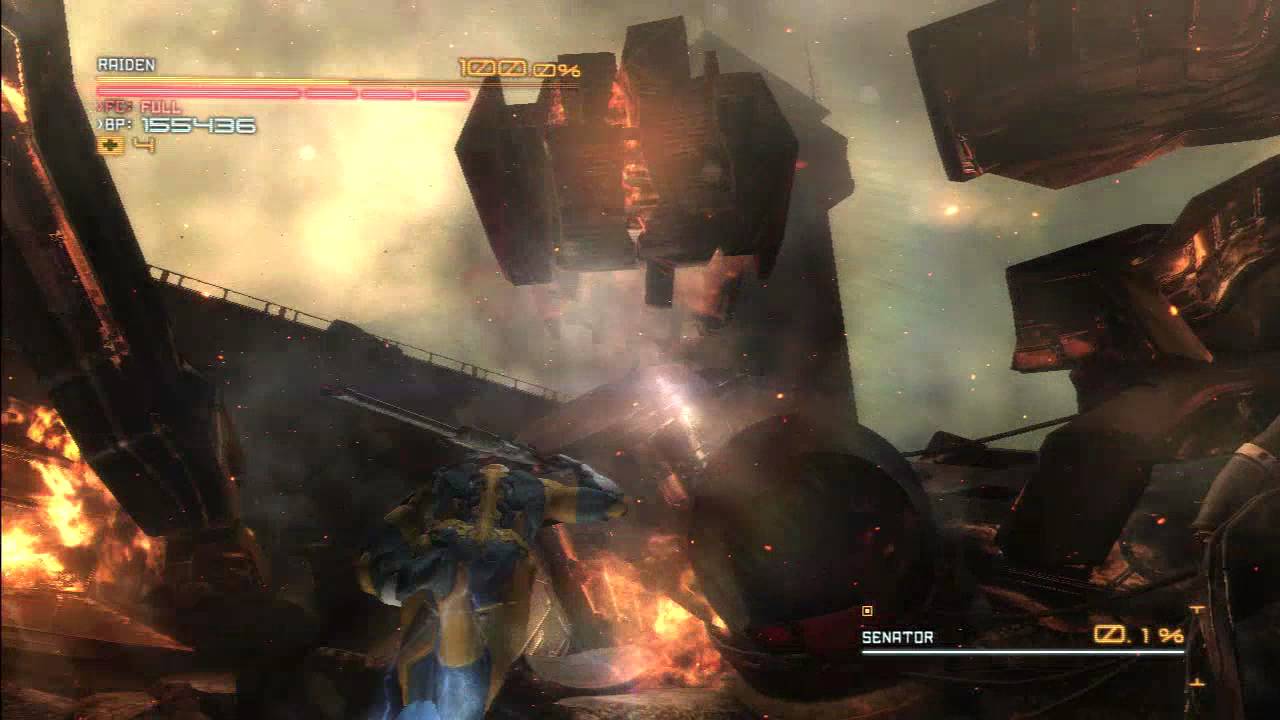 Metal Gear Rising: Senator Armstrong Fight 2nd playthrough - YouTube