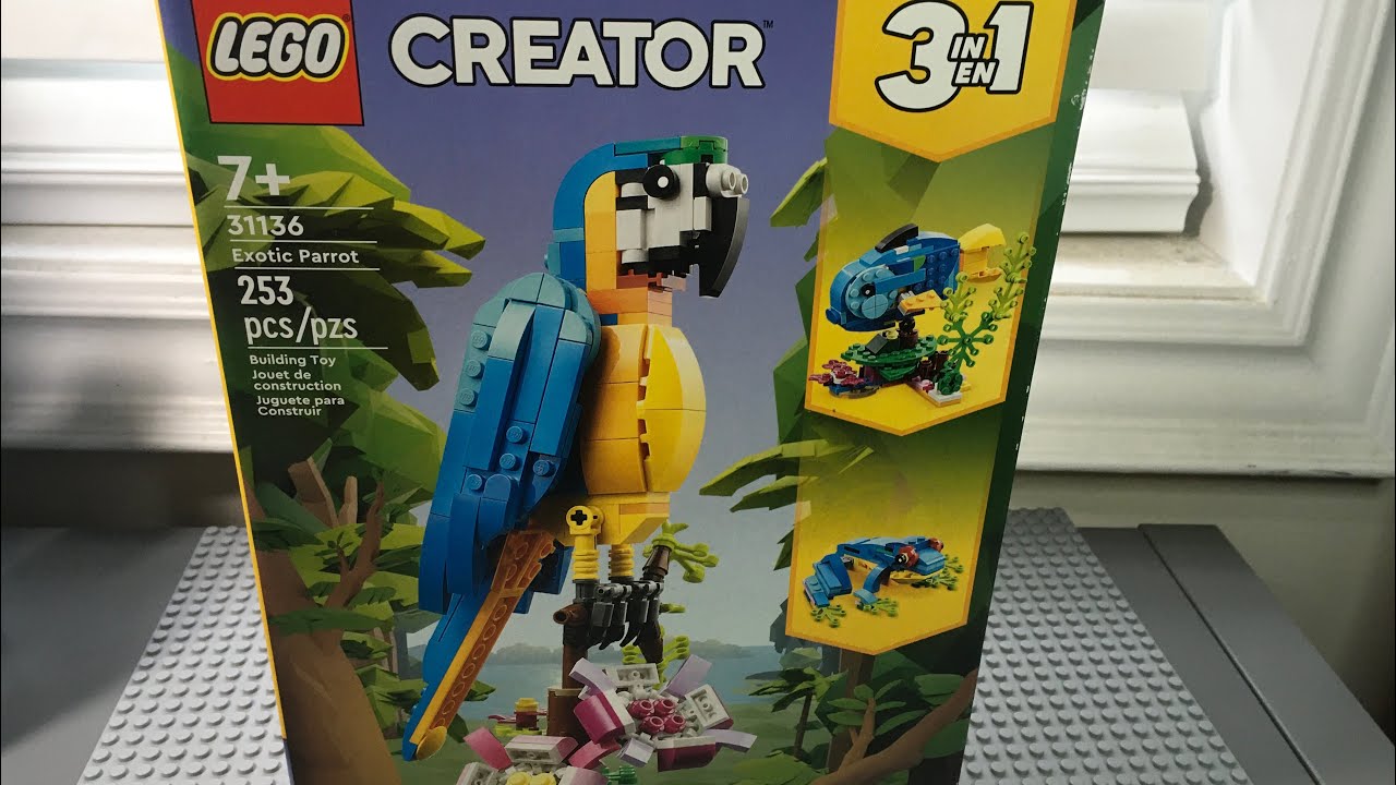 I am reviewing the Lego creator Exotic Parrot set #lego #legotheme # ...