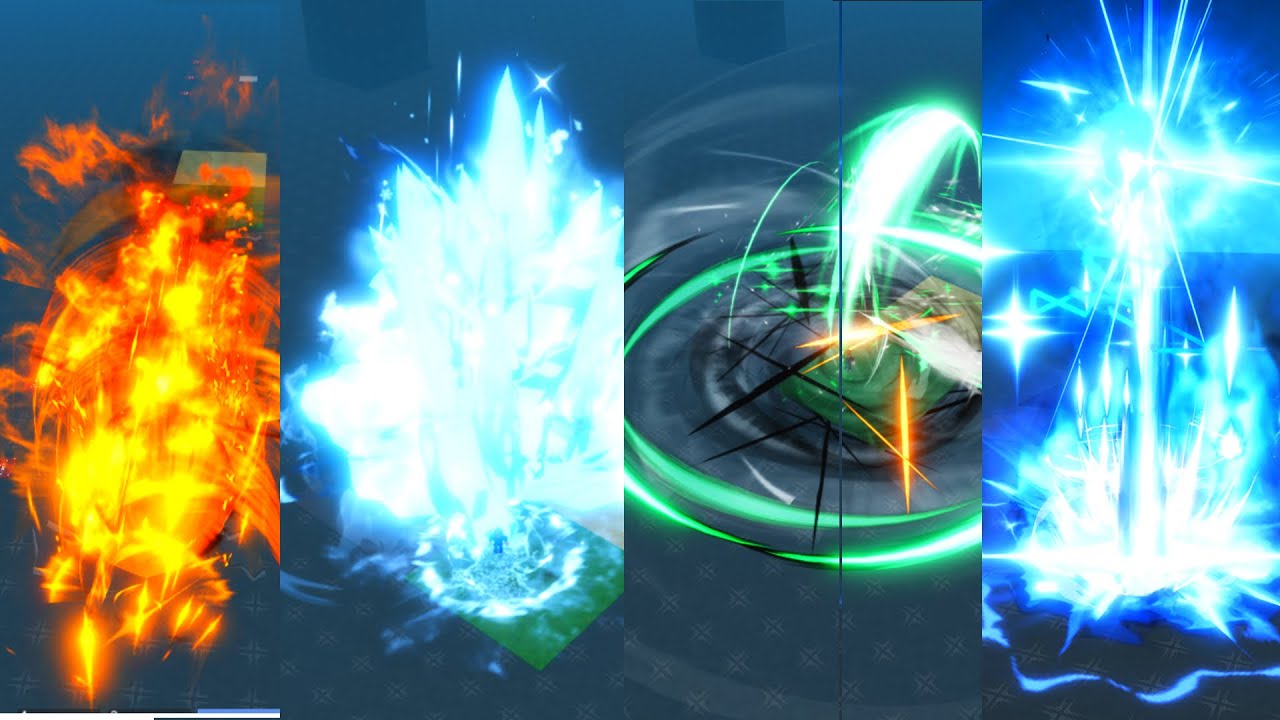 Elemental Movesets Showcase [Ice/Fire/Wind/Lightning] | Roblox Studio ...