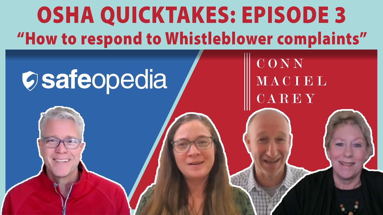 OSHA Quicktakes with Conn Maciel Carey - Episode 3 - YouTube