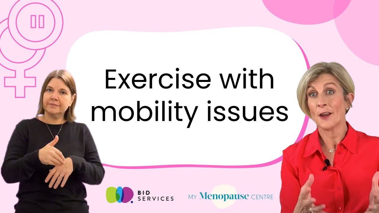 Exercise with mobility issues - with BSL - YouTube
