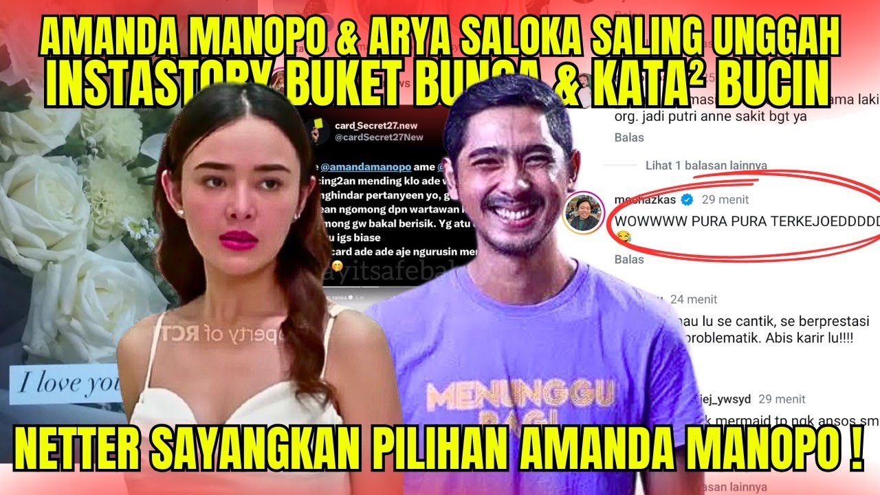 DAPAT BUKET BUNGA, AMANDA MANOPO TULIS PESAN BUCIN DI IGS || NETTER ...