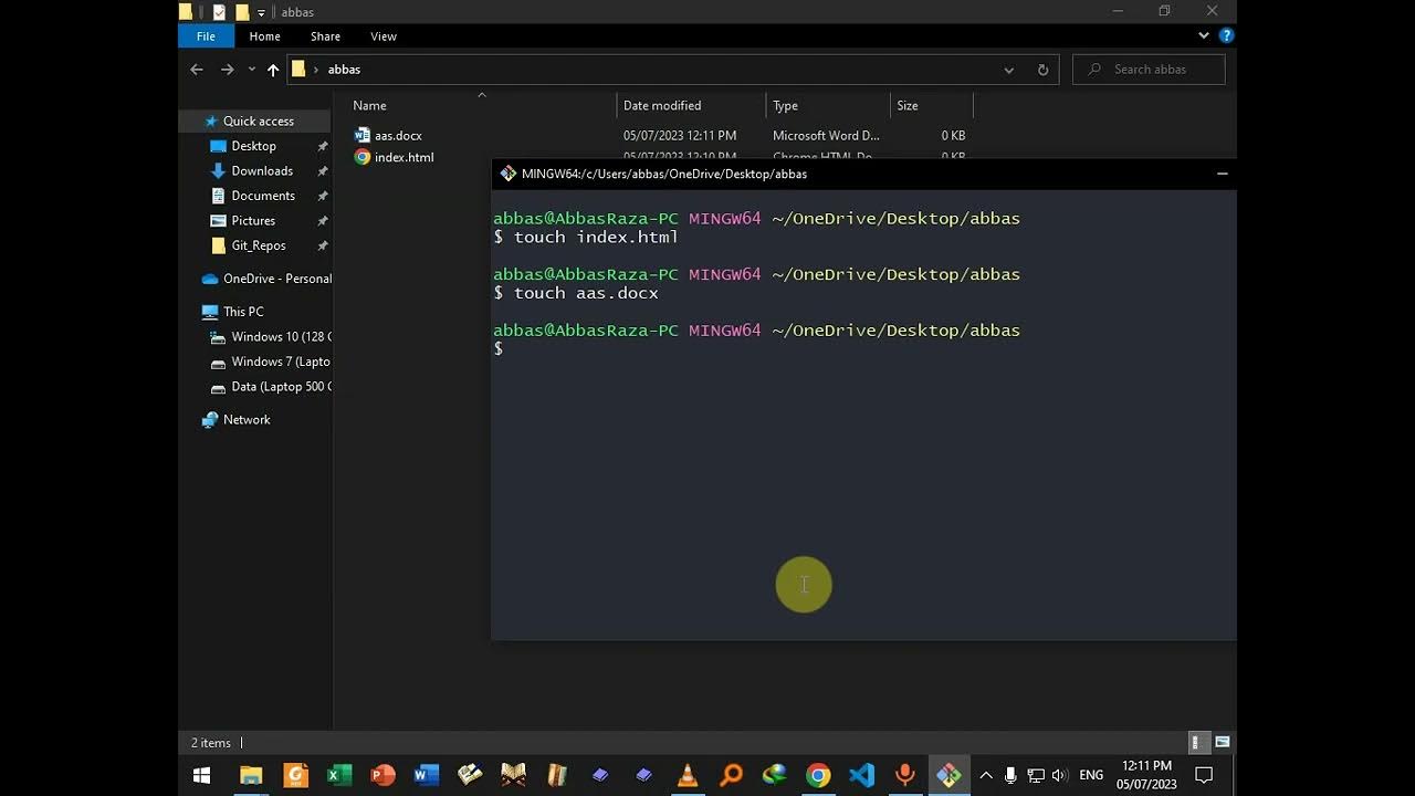 Gitbash Touch Command Youtube 5942
