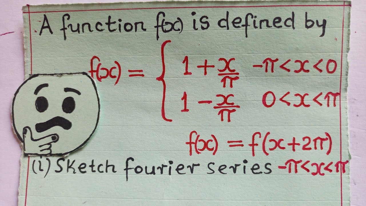 Fourier Cosine Series Qn.2 - YouTube