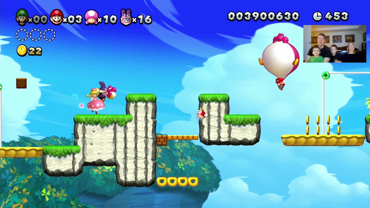 4 Player New Super Mario Bros U Deluxe - YouTube