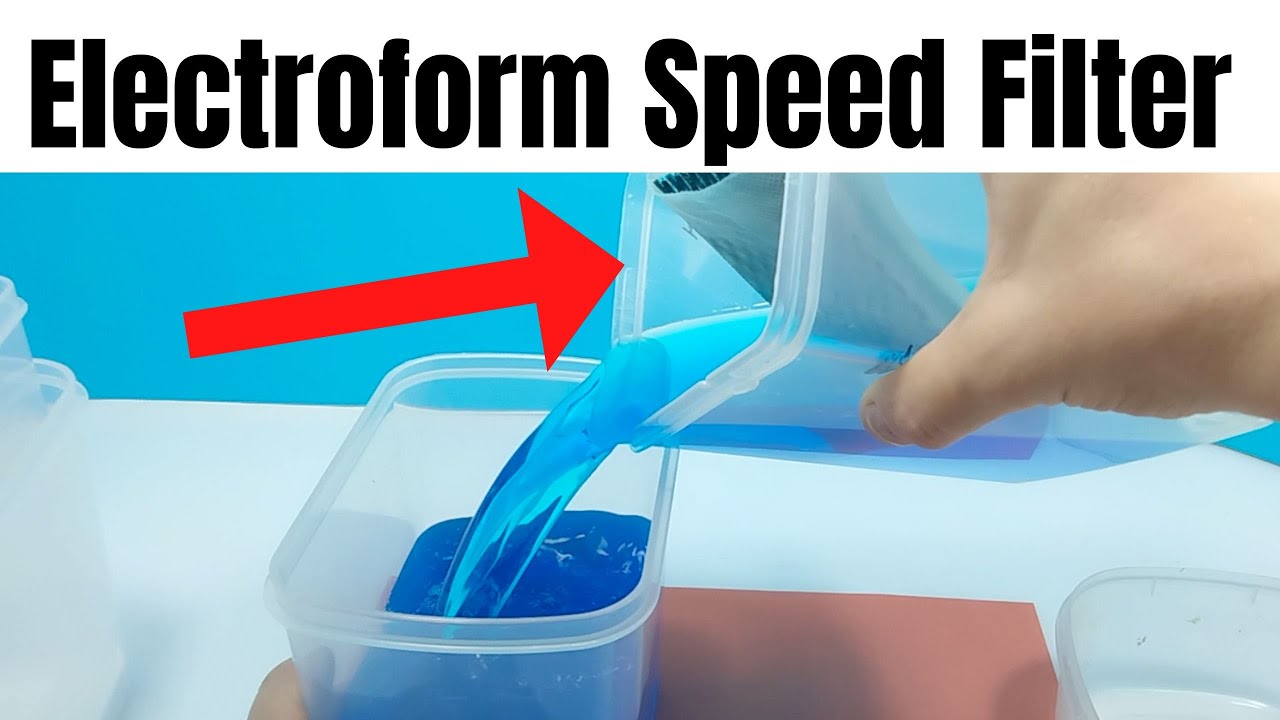 Electroform Speed Filter, Cleaned in 30 Seconds! - YouTube