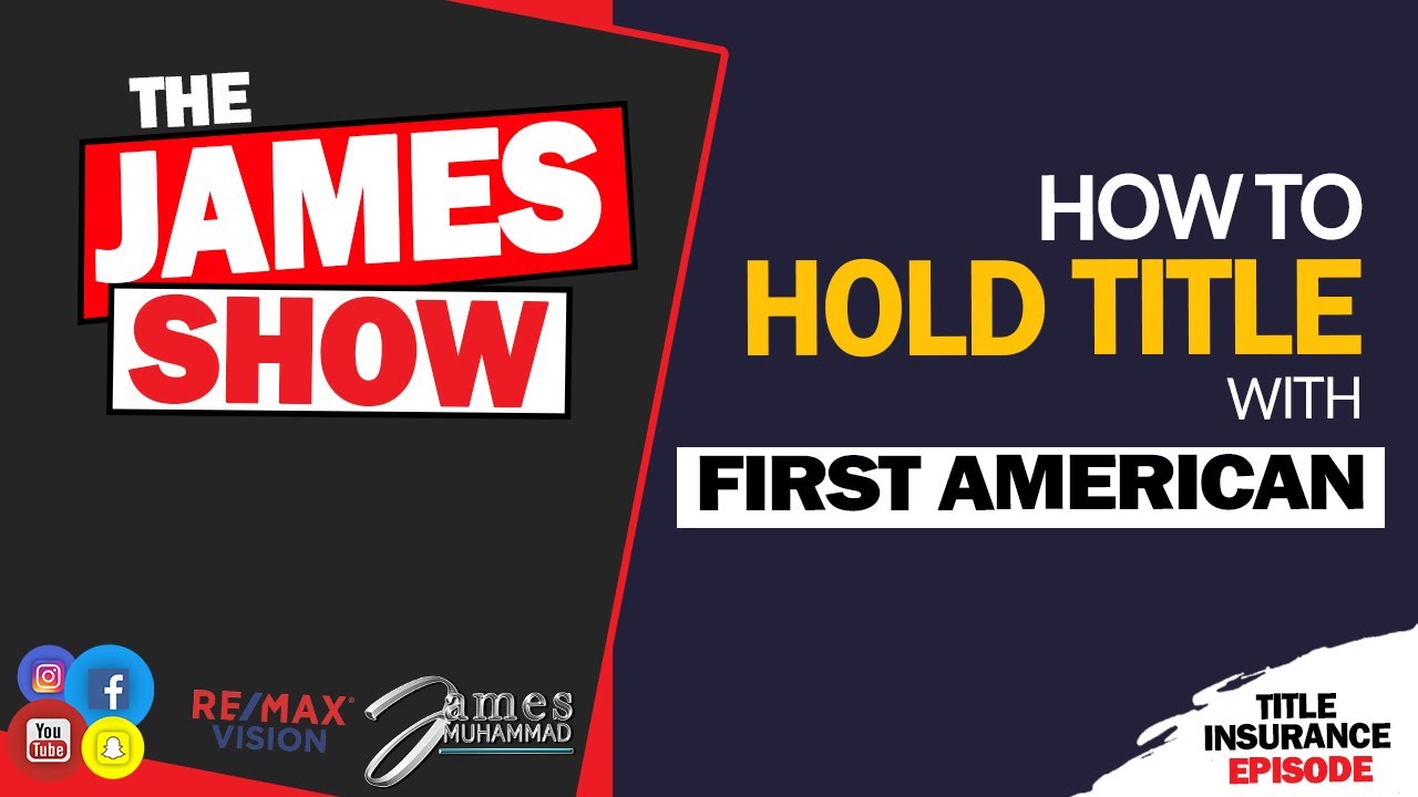 How To Hold Title with First American Title Insurance - YouTube