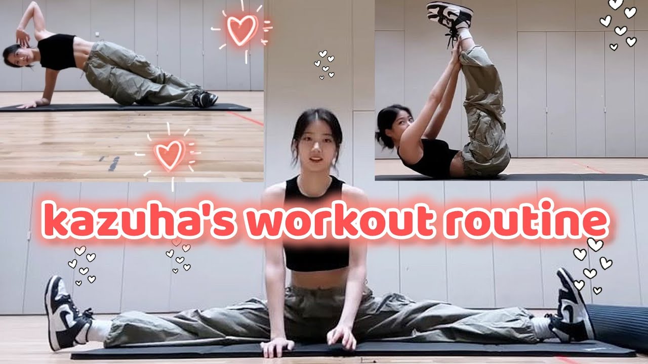 kazuha workout routines 💪 ️ - YouTube