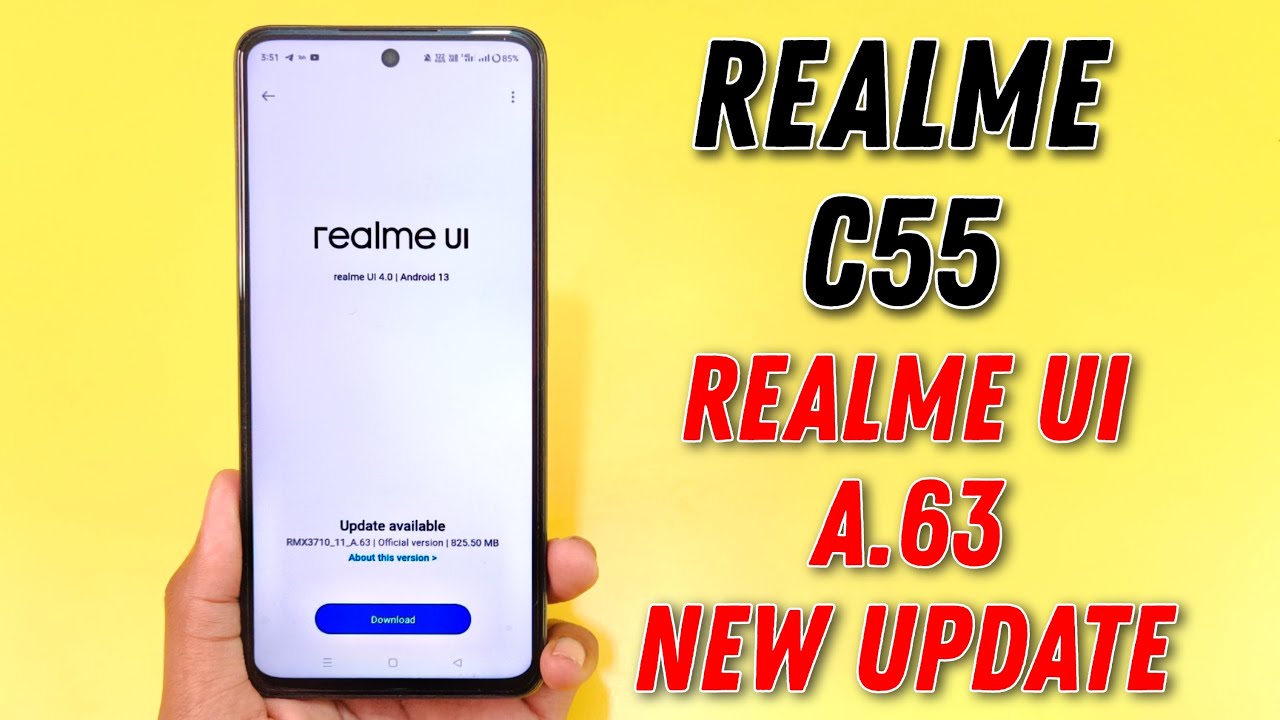 Realme C55 Realme Ui A.63 New Update - YouTube