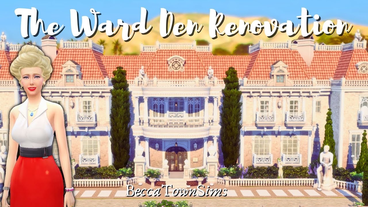 Building Judith Ward the Celebrity Mansion she DESERVES | Sims 4 The ...