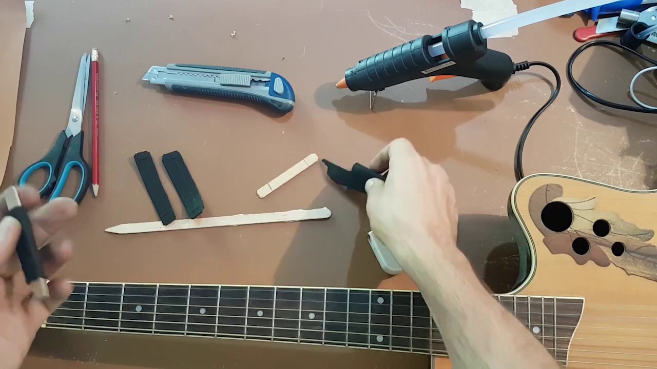 Gitar Kelepçesi Kapo Capo Nasıl Yapılır. Kendi Kaponuzu Yapın. DIY Capo ...