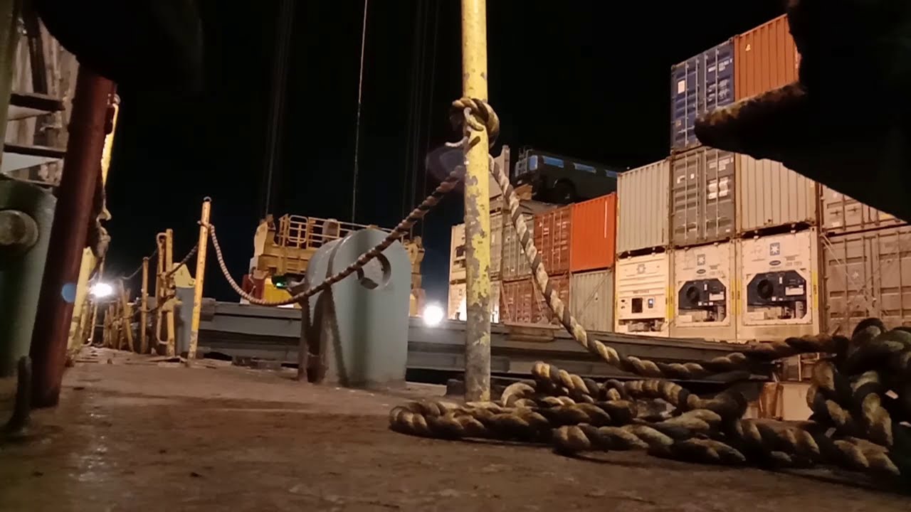 How To Open Hatch Cover | Container Ships - YouTube