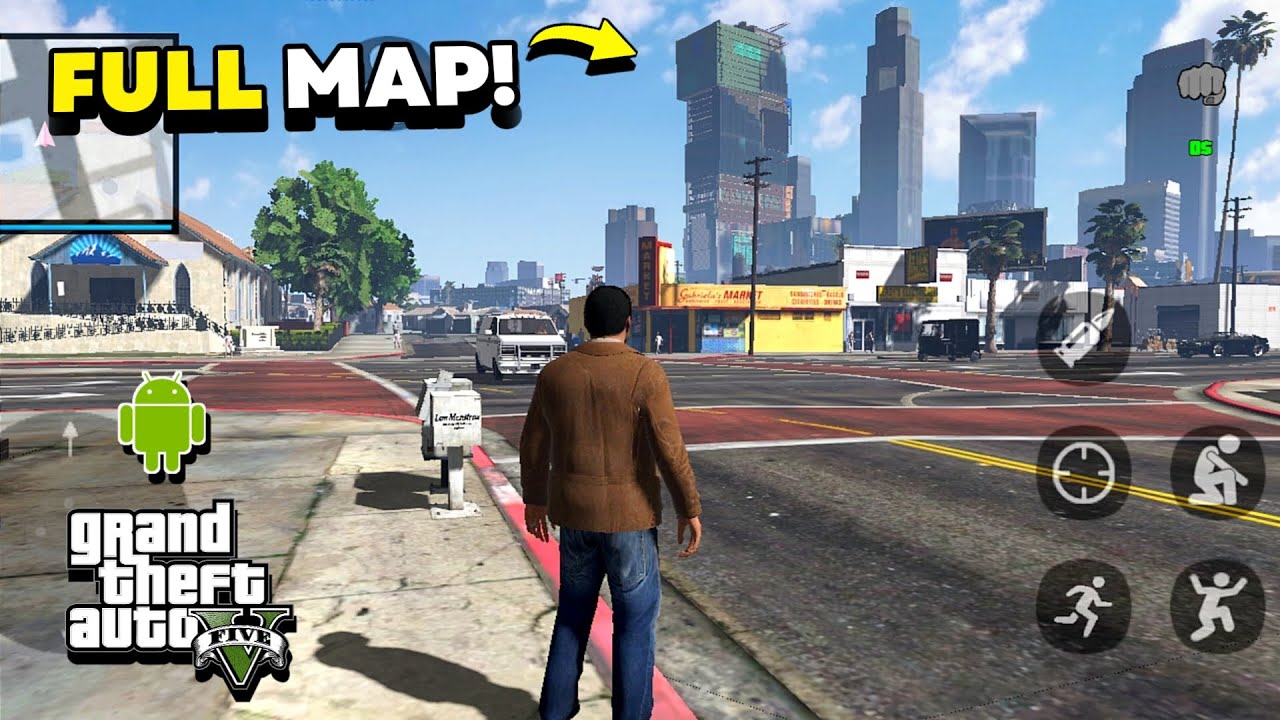 This GTA 5 Mobile Has ULTRA Graphics, Original Map, NPC, Traffic ...