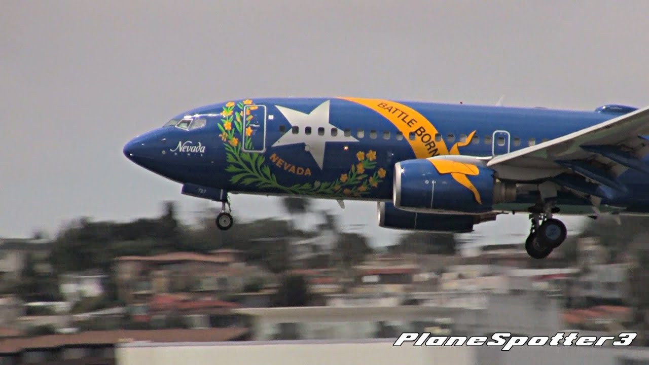 'Nevada One' Southwest Airlines Boeing 737-7H4 [N727SW] Landing San ...