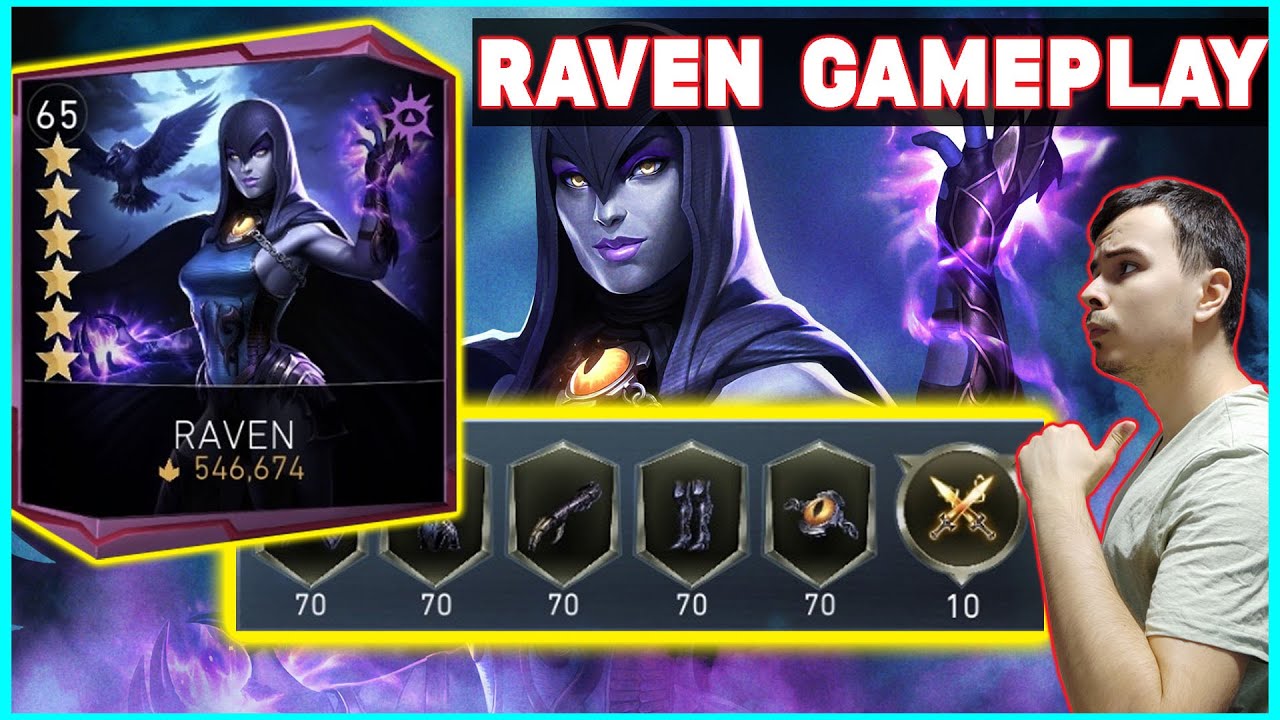 Maxed Out 6 Star Lv 70 Gears Legendary Raven Gameplay Injustice 2 ...