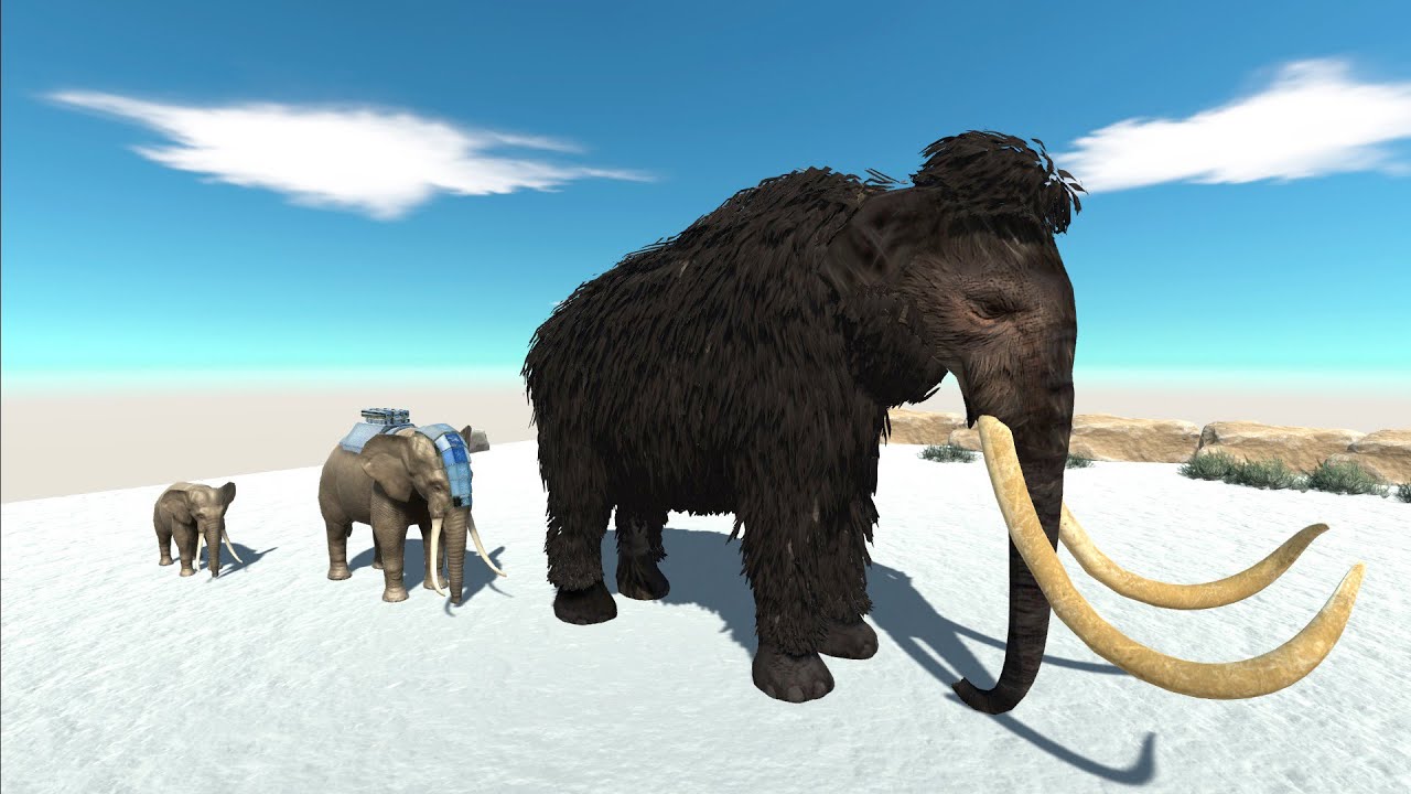 Woolly Mammoth Evolution vs Herbivore Dinosaurs - Animal Revolt Battle ...