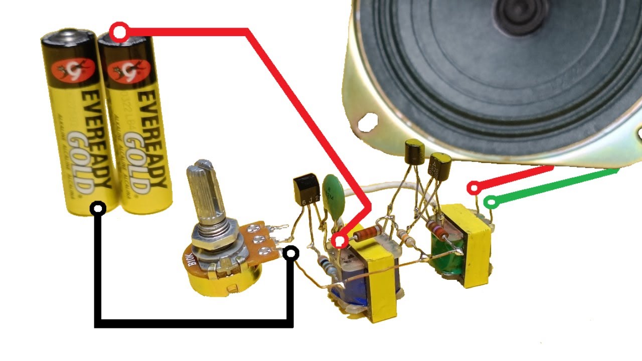 Let's make a 3 volts 3 transistor transformer coupled audio amplifier ...