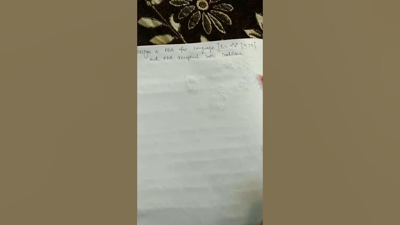 Acceptance PDA with empty stack and final state - YouTube