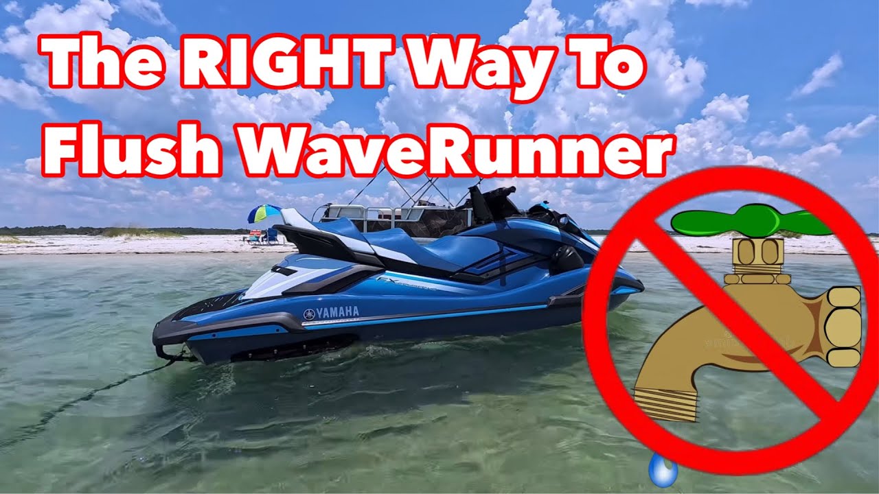 CORRECT Way to Flush Waverunner After Riding in Salt Water - YouTube