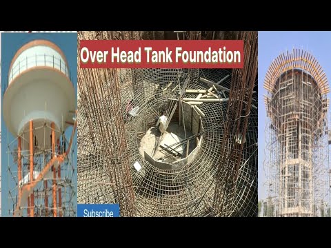 Over head tank (OHT) Circular Raft reinforcement full details - YouTube