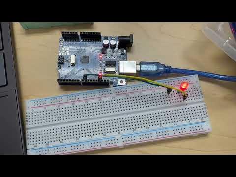 CS 3319 Make Arduino blink 1LED - YouTube