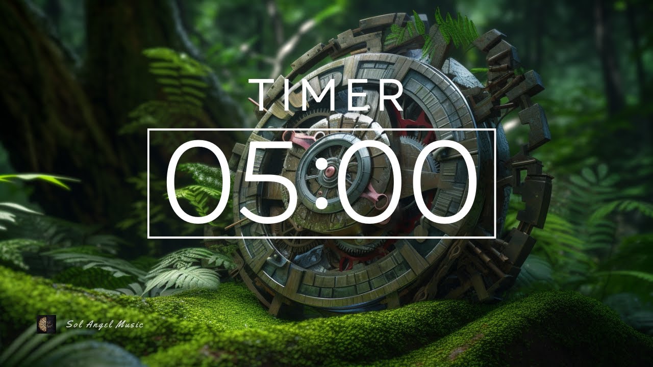 5 Minute Timer | Rain Sounds - GREEN NOISE - YouTube