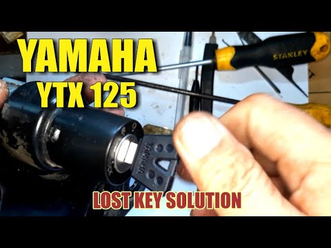 YAMAHA YTX 125, LOST KEY SOLUTION - YouTube