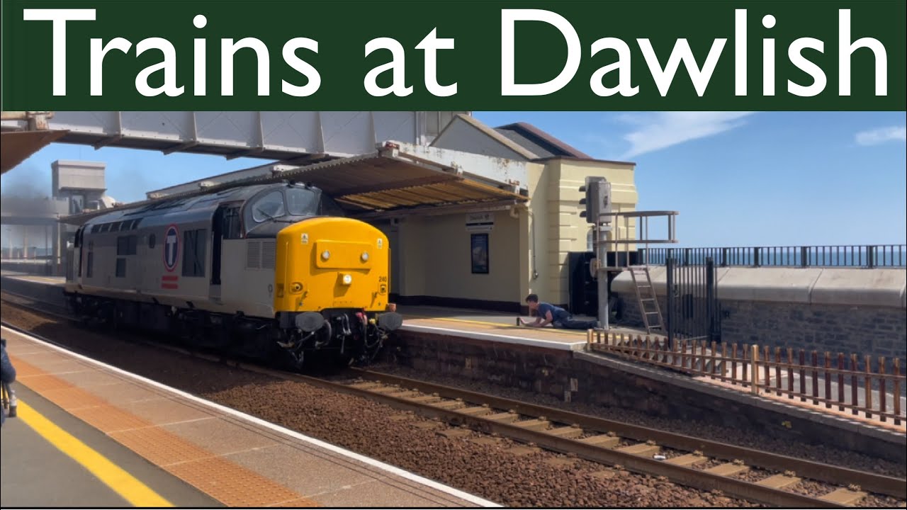 Trains at Dawlish The Riveria line 15/05/2025 - YouTube