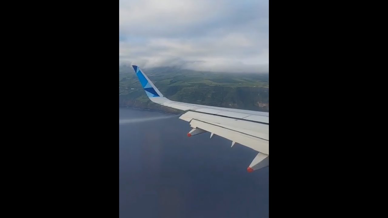 SATA A321neo Landing at Ponta Delgada. - YouTube