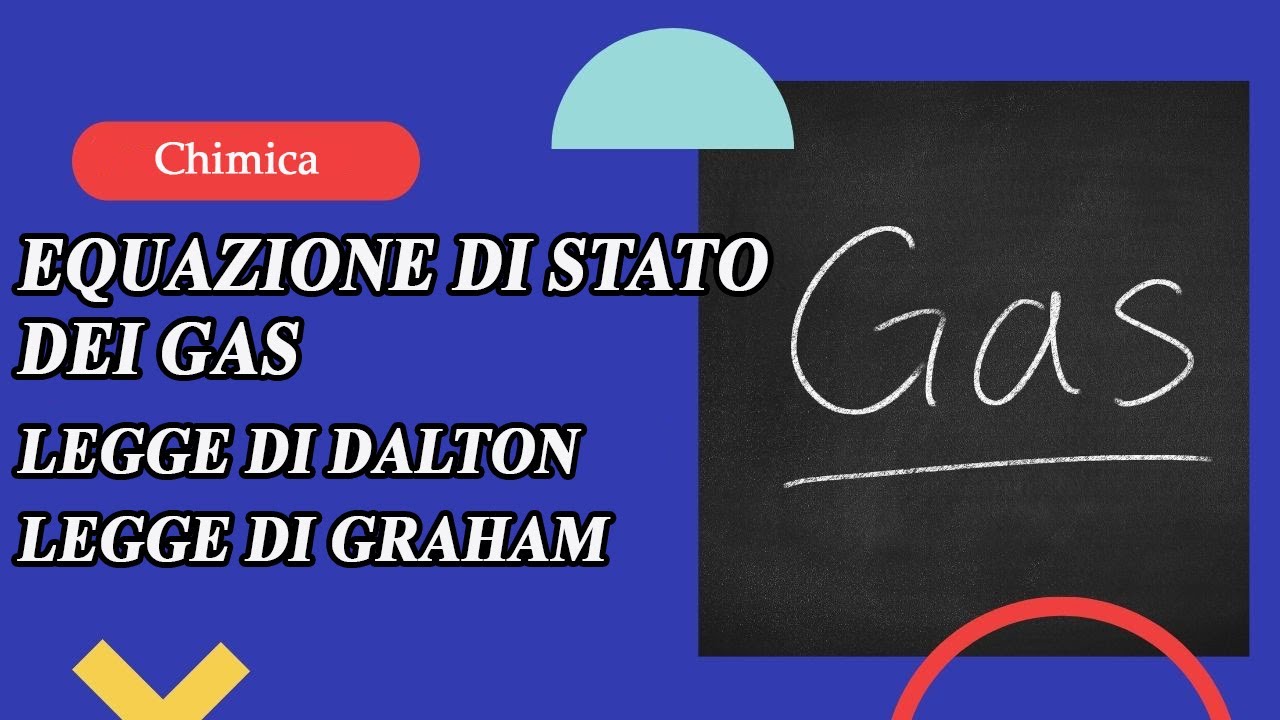 Chimica. I gas: equazione di stato, leggi di Dalton e di Graham ...