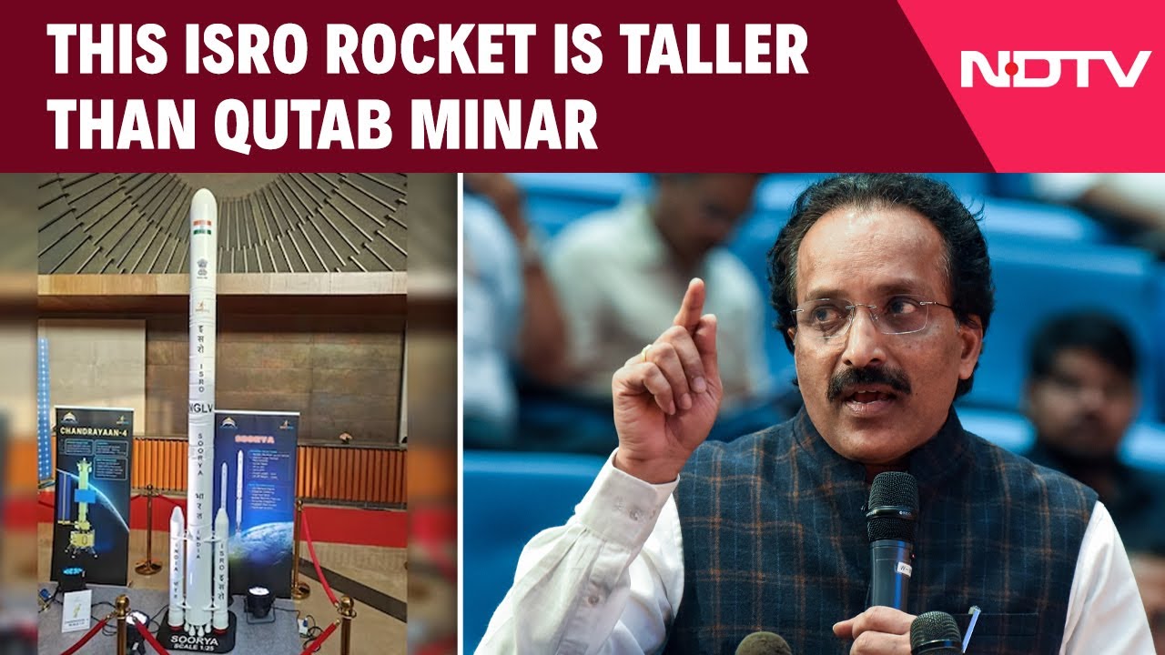 ISRO News | ISRO's New Rocket 'Soorya', At 93 Metres, Taller Than Qutab Minar - YouTube