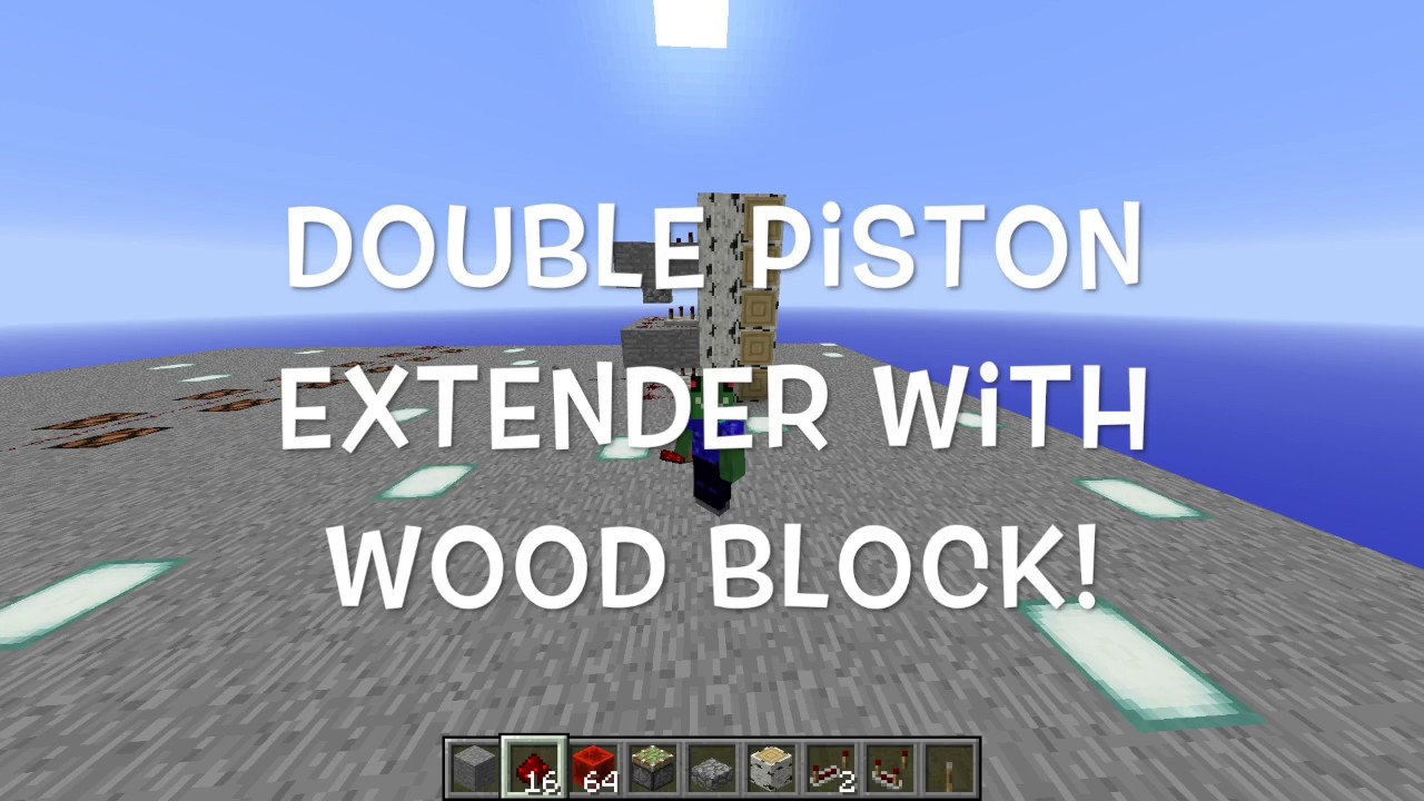 UPGRADED: Double Piston Extender Through Wood Blocks - YouTube