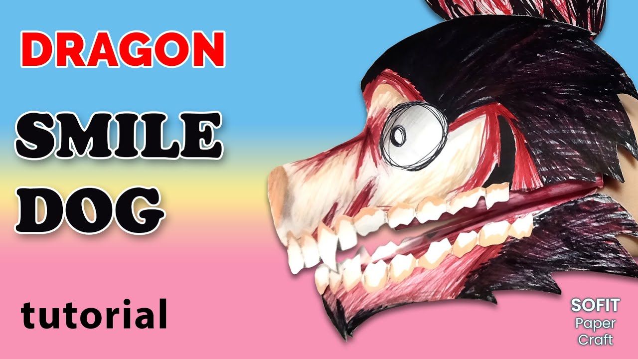 How to make a paper Smile Dog on hand. / Sofit PaperCraft / DIY - YouTube