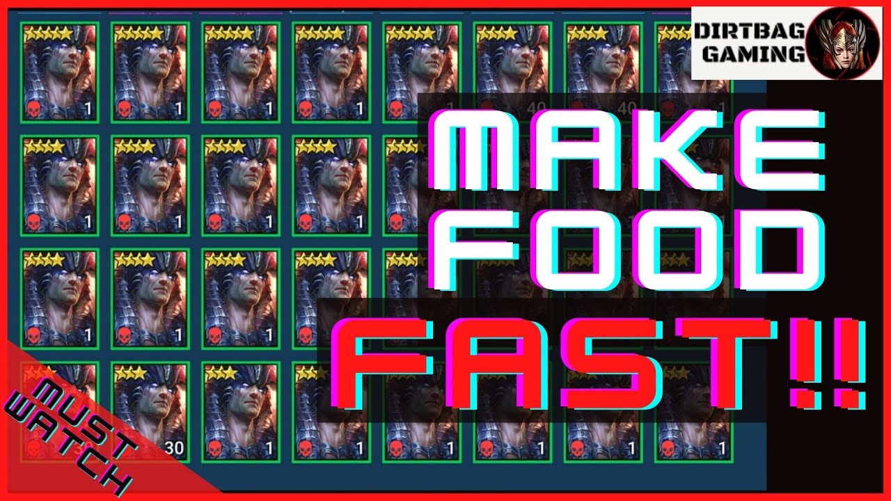 Fastest Way To Farm Food | All Levels! | Cheapest Farming Tips | Raid ...