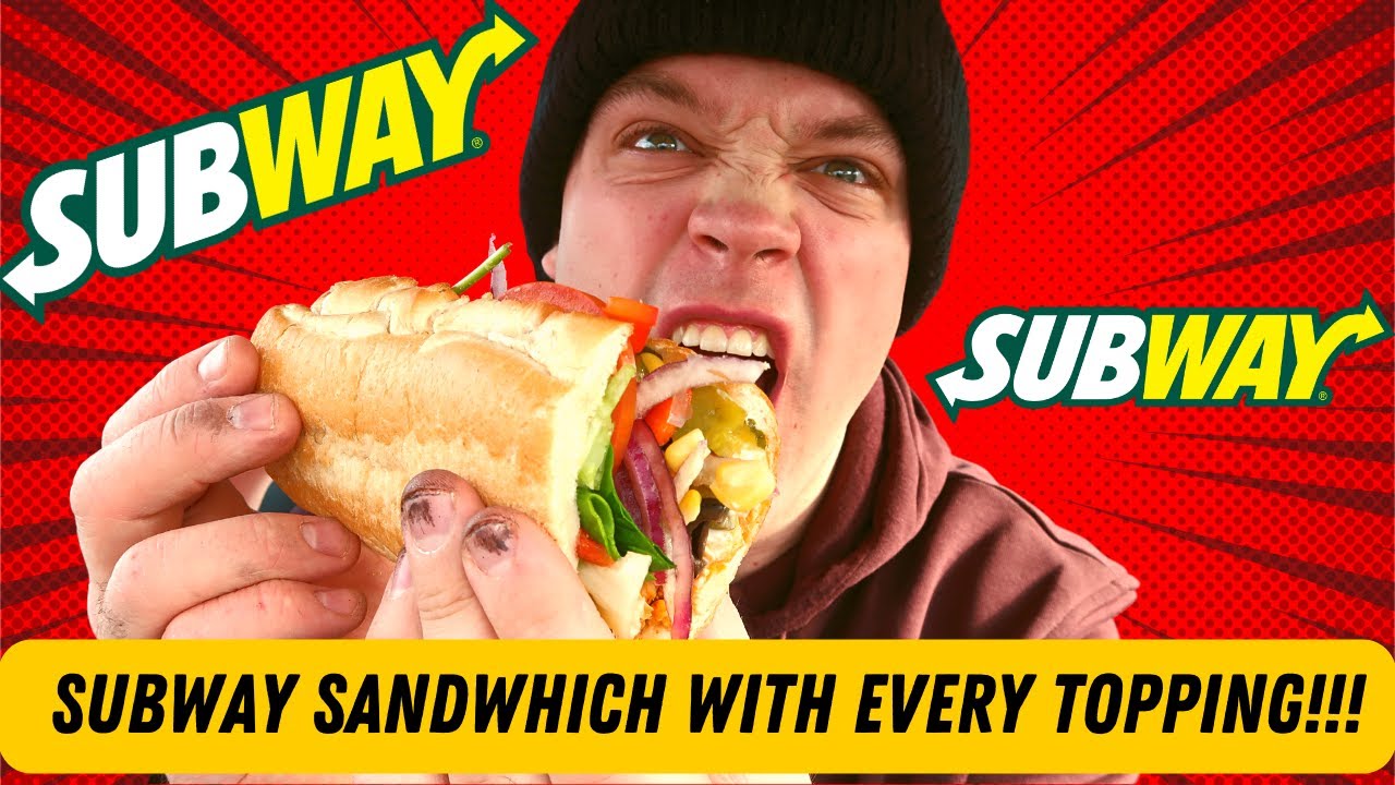 I order a Subway sandwich with EVERY topping - YouTube