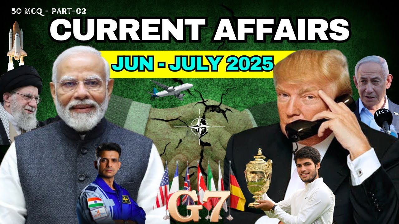 Top 50 Current Affairs MCQ | Part -02 - YouTube