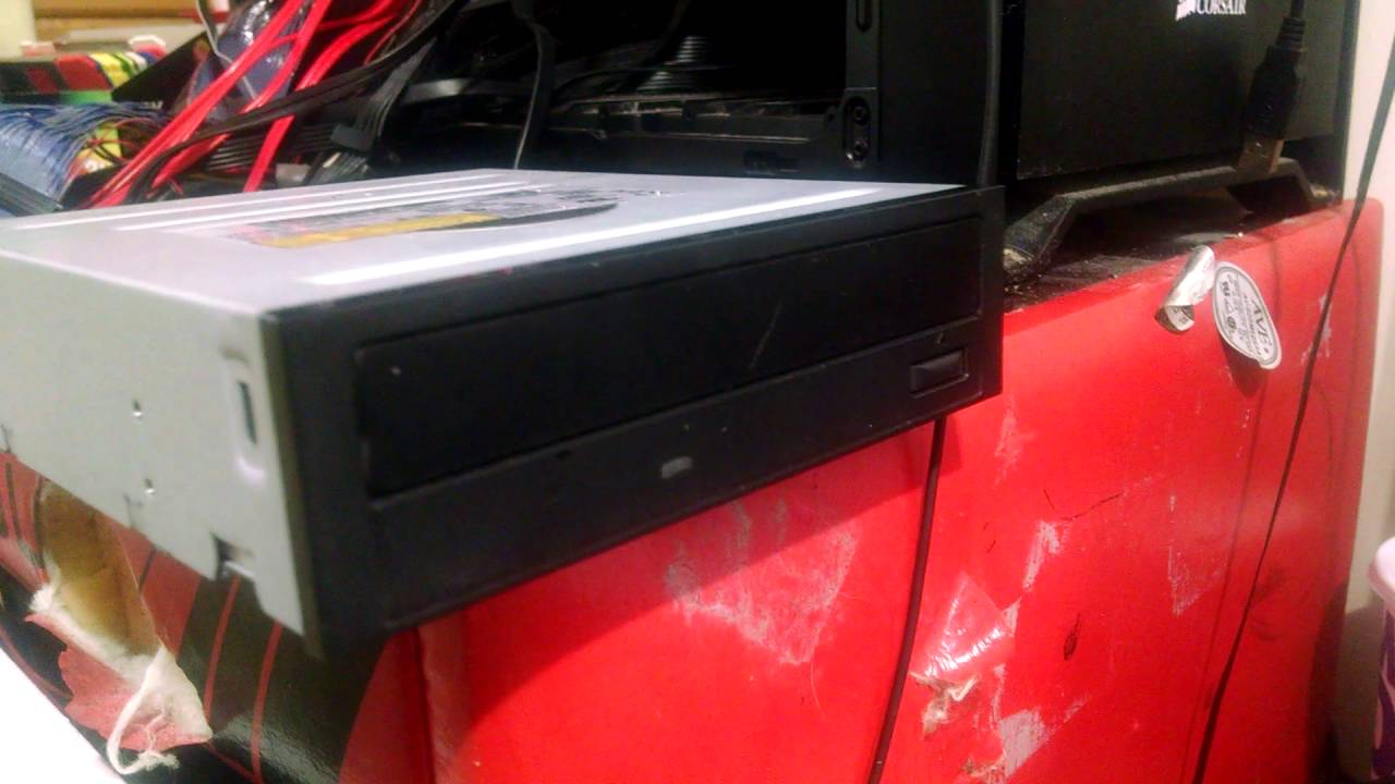 Hard Drive Platter in CD Drive - YouTube