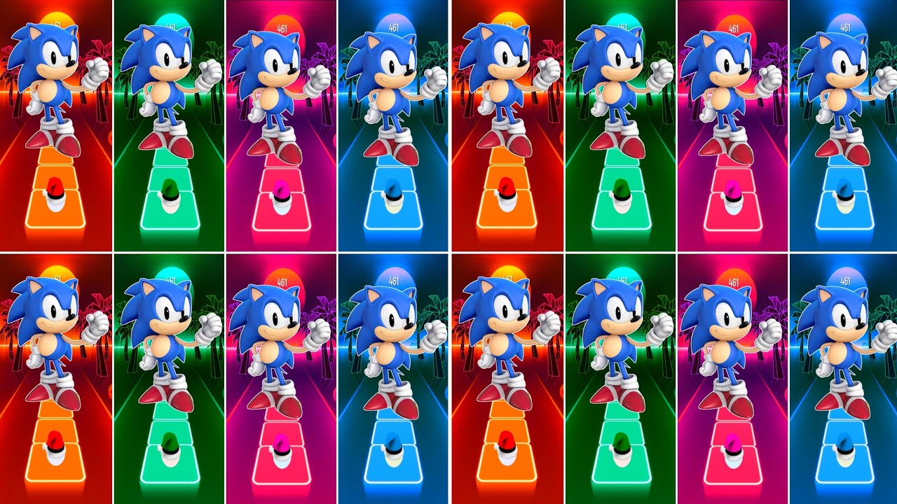 Sonic Shadow 🔴 Sonic Boom 🔴 Sonic The Hedgehog 🔴 Sonica -Tiles Hop Edm ...