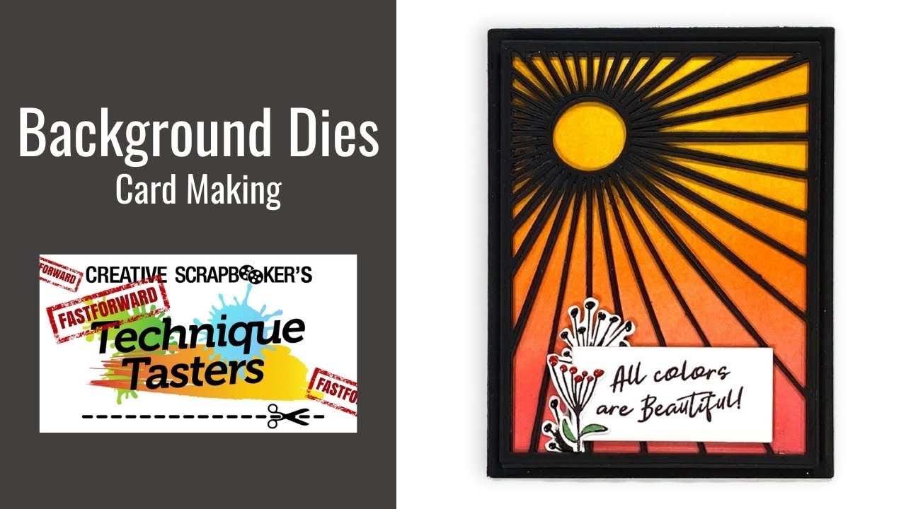 Designing with Background Dies - Card Making - FastForward #44 - YouTube
