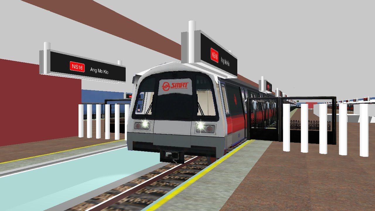 [OpenBVE] [SMRT] C151 PMSM (095-096) From EW11 Lavender EW13 City Hall ...