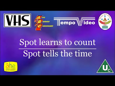 Opening to Spot Learns to Count and Spot Tells the Time UK VHS (1992 ...