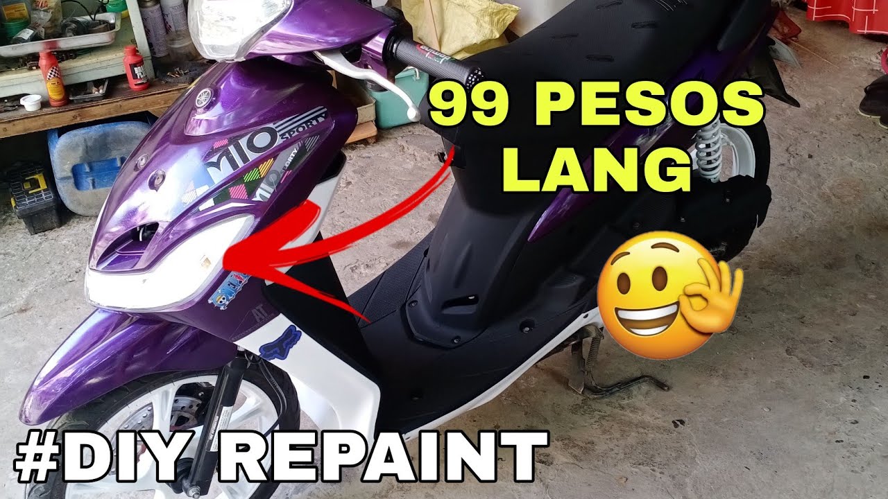 DIY - Paano Mag-Paint Ng SMILEY Ng Yamaha MIO SPORTY | Nonpro Mechanic ...